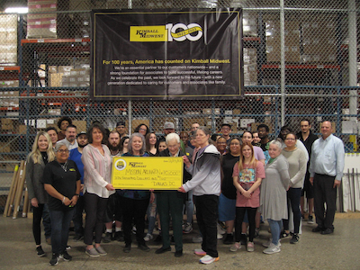 Kimball Midwest honors centennial with charitable gift - Industrial ...